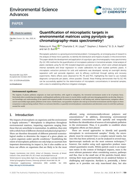 pdf quantification of microplastic targets in environmental matrices