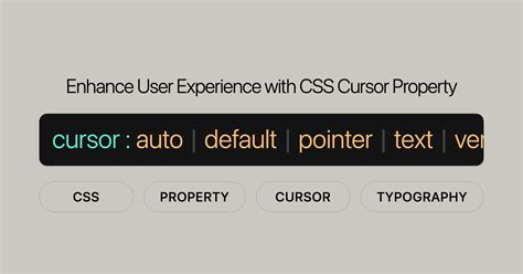 Enhance User Experience With Css Cursor Property