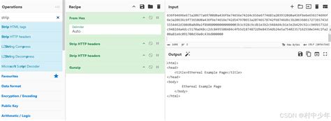 cyberchef配合wireshark提取并解析 tls流量数据包中的文件 cyberchef 从入门到精通教程 csdn专栏