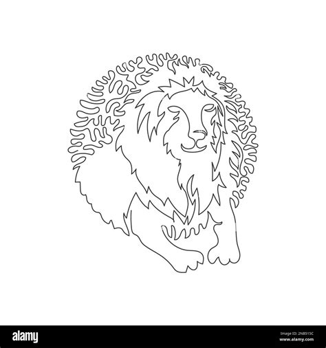 Continuous Curve One Line Drawing Lions Have Strong Bodies Abstract