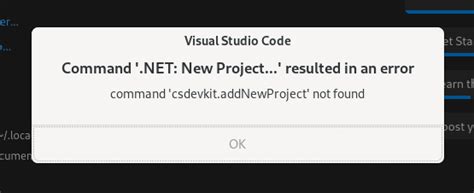 Vscode Extensions Error When Creating New C Project With C Dev Kit Stack Overflow