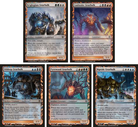 Aetherdrift Gearhulk Cycle Magic The Gathering Proxy Cards