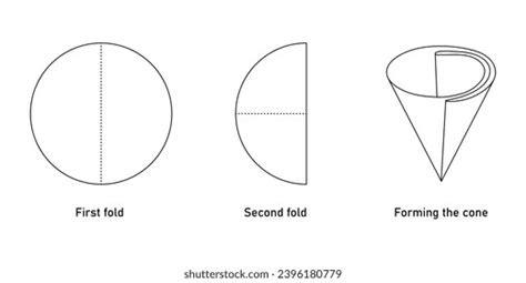 Folding Filter Paper Funnel Scientific Resources Stock Vector Royalty