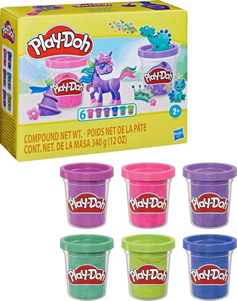 Play Doh 6 Pack Sparkle Collection Assorted Metallic Shine Colors