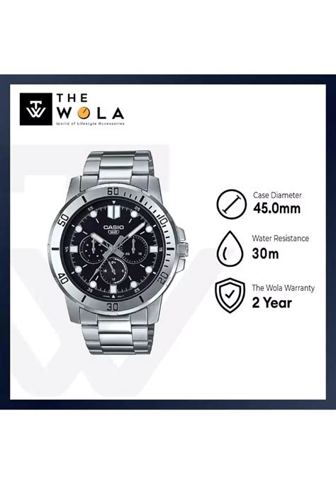 網上選購 Casio Men Analog Watch Mtp Vd300d 1e Silver Stainless Steel Strap 2025 系列 Zalora香港