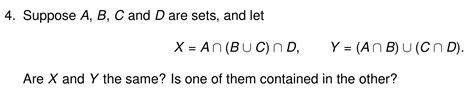 Solved Suppose A,B,C ﻿and D ﻿are sets, and | Chegg.com