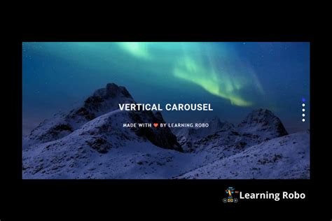 Vertical Image Slider Using HTML CSS JavaScript