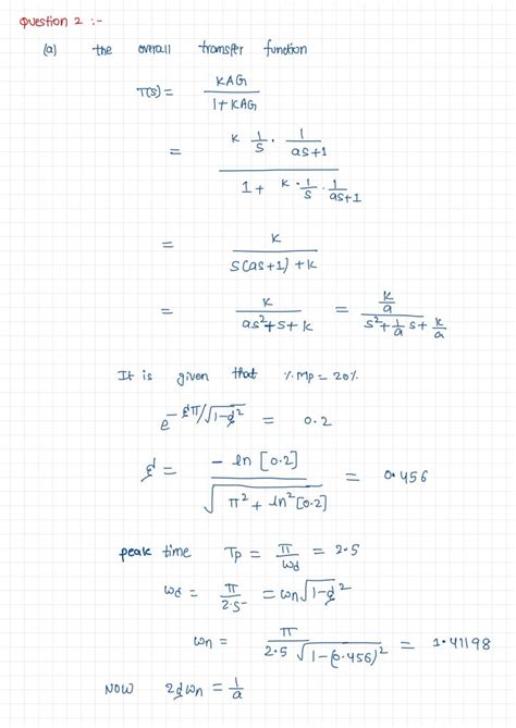 consider the unity feedback control system in figure 1 where k is a