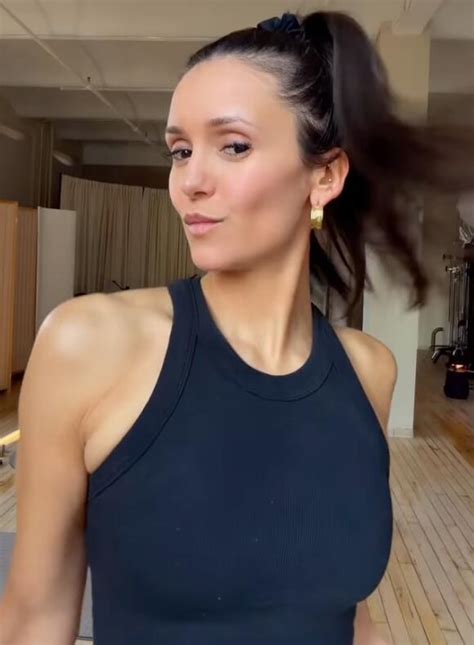Nina Dobrev Sets Instagram Ablaze With Sweat Soaked Workout Reel