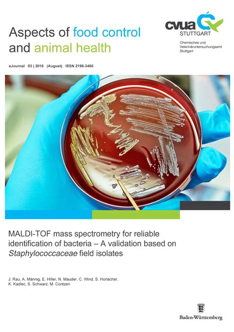 Pdf Maldi Tof Mass Spectrometry For Reliable Identification Of