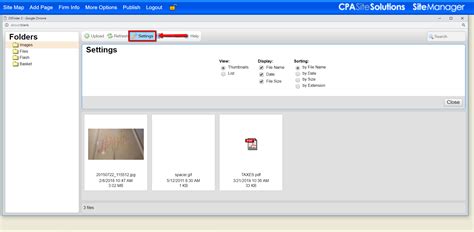 More Options Upload Files