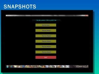 Computer Graphics Mini Project On Bellman Ford Algorithm Ppt