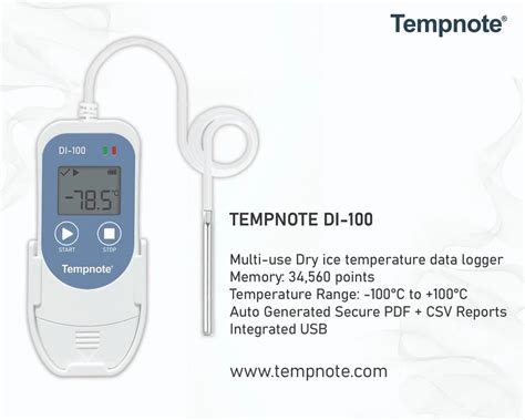 temperature data logger tempnote t32su airlines approved single use