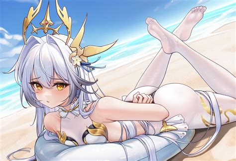 Flan Ling Character Request Copyright Request Highres 1girl Arms Behind Back Ass Bare