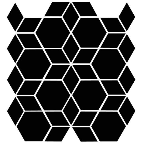 geometric hexagon and diamond seamless pattern reusable