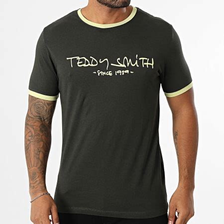 Teddy Smith Tee Shirt Ticlass 11017833d Vert Kaki Foncé