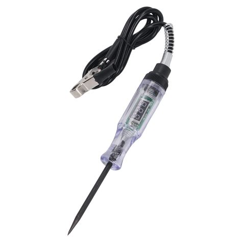 차량 회로 테스트 도구 디지털 Led 회로 테스터 휴대용 자동차 회로 테스터 스프링 와이어 및 롱 스틸 3 70v