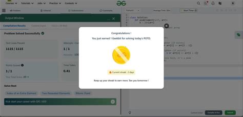 Kasthuri Ayyappan On Linkedin Geekstreaks2024 Keeplearning Codingjourney Geeksforgeeks