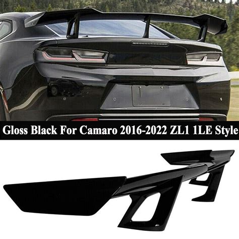 Gloss Black Rear Trunk Wing Spoiler Kit For Chevy Camaro 2016 2022 Zl1