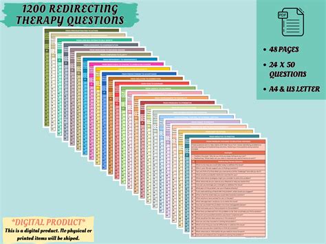 1200 Redirecting Therapy Questions Guidebook Study In Nursing