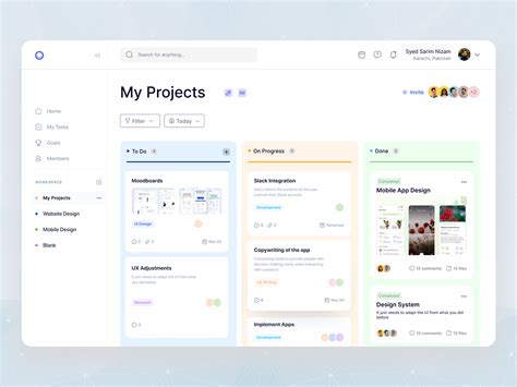 Project Management Saas Ui Behance