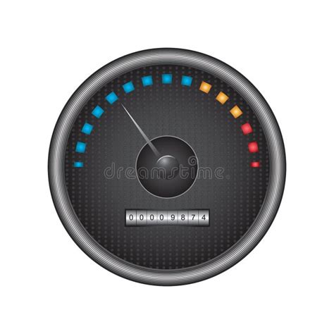 Speedometer Vector Illustration Decorative Design Stock Vector