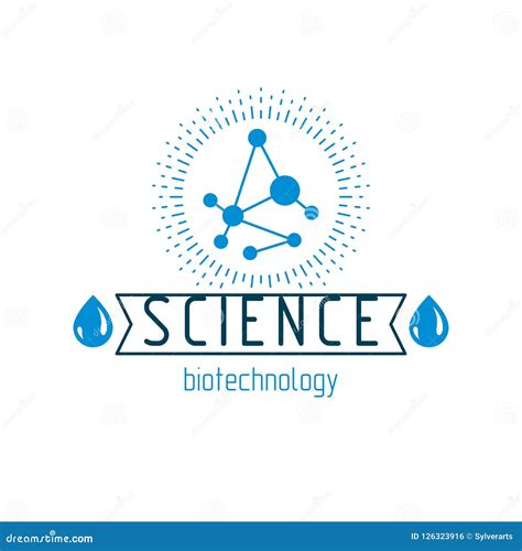 Vector Model Of Molecule Created Using Wireframe Connection Molecular Biotechnology Conceptual