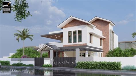 Villa With A Sloped Roof Embracing Traditional House Design