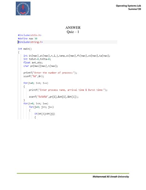 Solution Implement Non Preemptive Shortest Job First Sjf Cpu Scheduling Algorithm Operating