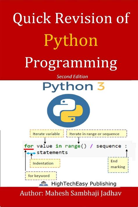 Quick Revision Of Python Programming Easy And Fast Based On Python Mahesh Sambhaji Jadhav