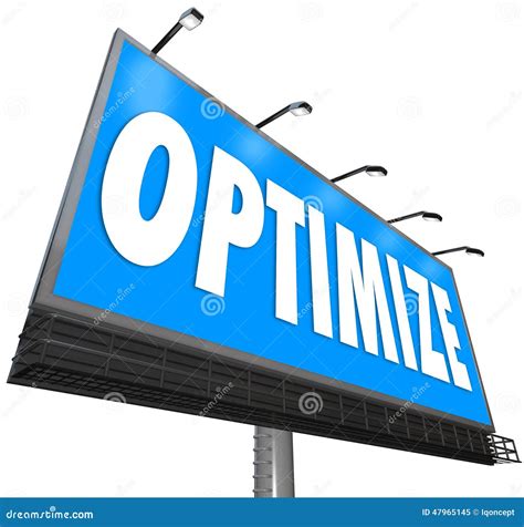 Optimize Word Billboard Perfect Revising Optimization Search Cap Stock