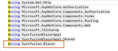 Create Project In Blazor Syncfusion