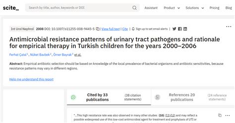 [citation Report] Antimicrobial Resistance Patterns Of Urinary Tract Pathogens And Rationale For