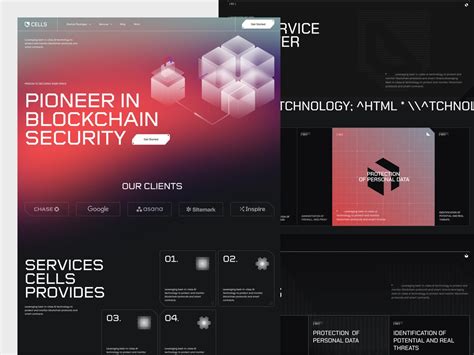 Cells Blockchain Security Landing Page