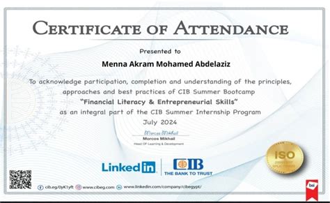 Menna Akram On Linkedin Cibjulyround Clbsummerinternship2024