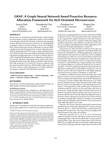Pdf Graf A Graph Neural Network Based Proactive Resource Allocation