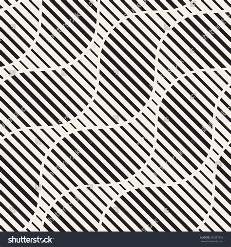 Vector Seamless Pattern Repeating Striped Linear Texture Stylish Wavy Background With Diagonal