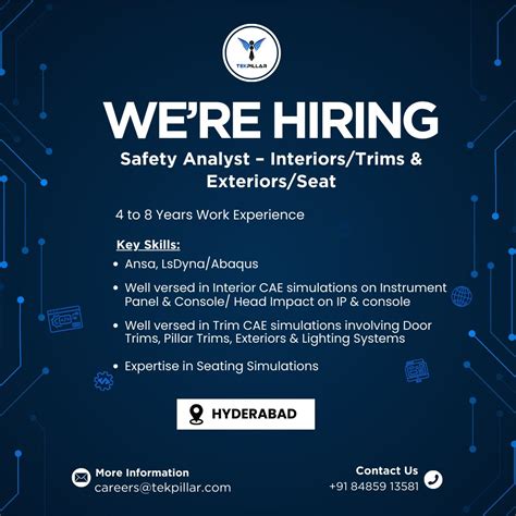 Tekpillar® On Linkedin Hyderabad Safetyanalyst Interiorssafety