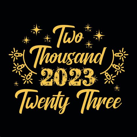 Two Thousand Twenty Three New Year Festival Typographic Vector Design 14743031 Vector Art At