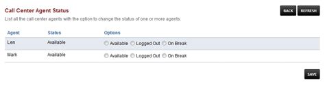 agent status — fusionpbx docs documentation