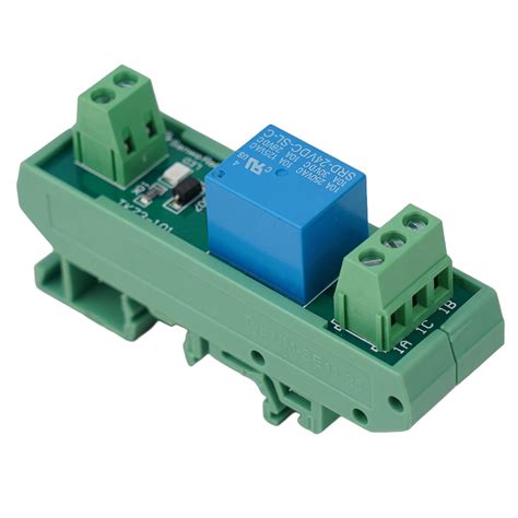 Din Rail 1 Channel Relay Board 5 12 24V Relay Interface Electromagnetic Relay Walmart Com