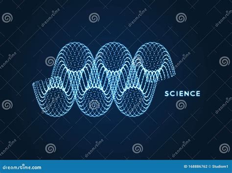 Spiral Connection Structure Abstract Grid Design Stock Vector Illustration Of Organic