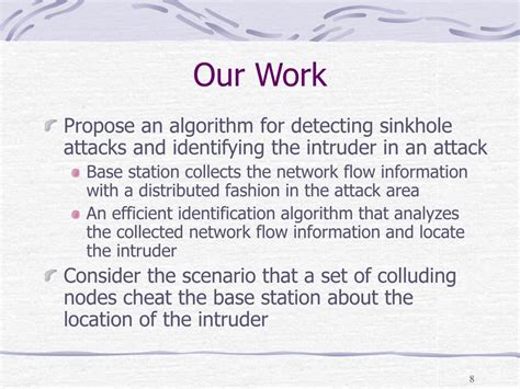 Ppt On The Intruder Detection For Sinkhole Attack In Wireless Sensor