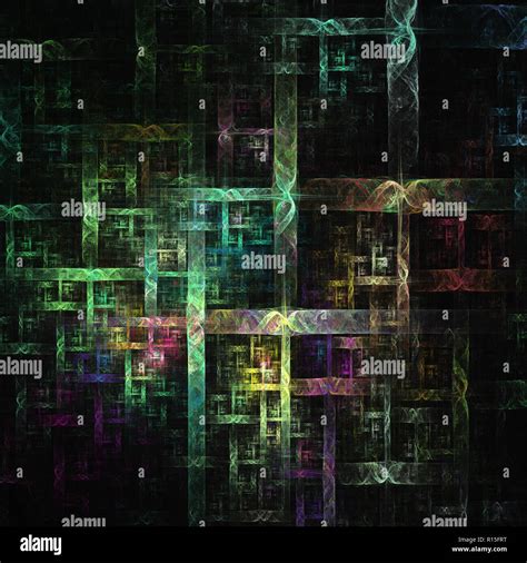 3d Illuminated Lines Of Glowing Curves Abstract Background Futuristic Digital Art Particles