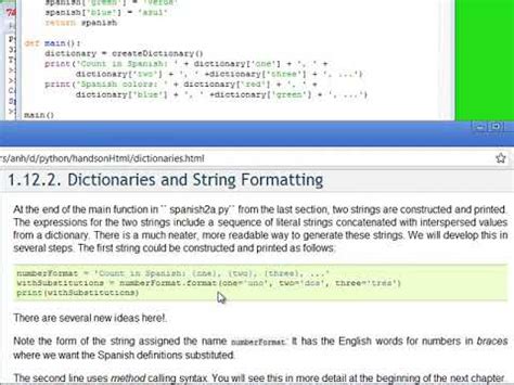 Python Dictionaries And Format Strings Tutorial Learn Free Python