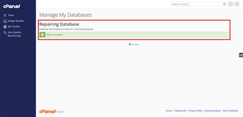 How To Repair Mysql Database In Cpanel Ipserverone