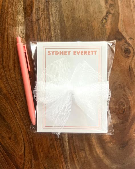 Personalized Name Notepad Custom Notepad Personalized Paper Goods