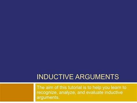 Inductive Reasoning Powerpoint Key