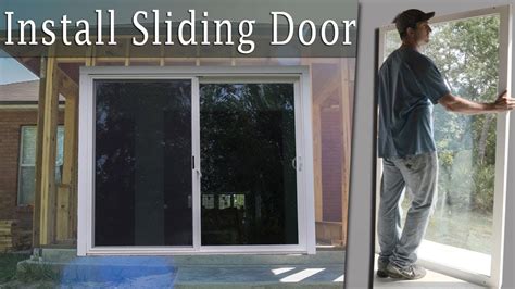 Installing A Sliding Glass Door In New Construction Glass Door Ideas