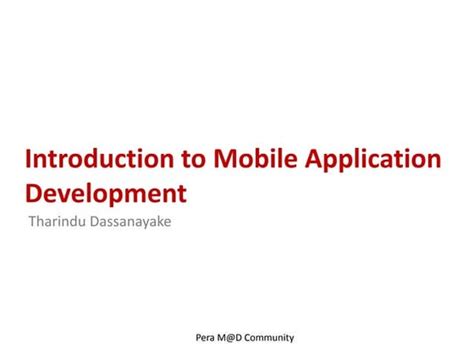 mobile application development ppt ppt